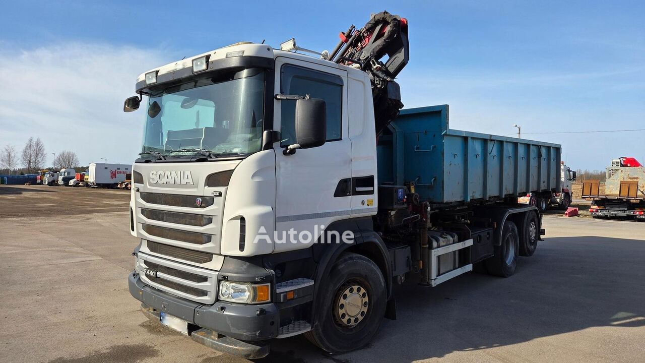 Scania R440 6X2*4 HMF 2420K4 + JIB FJ600-K3 kiper