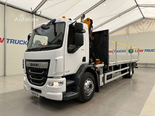 DAF LF 260 4x2 Dropside Crane Truck Manual kamion s ravnom platformom