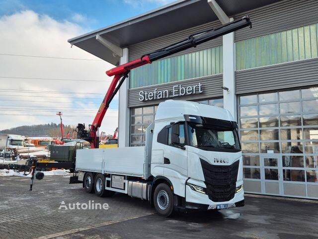 IVECO X-Way 530 6x2 Palfinger PK 20.501L TEC3 Navi kamion s ravnom platformom