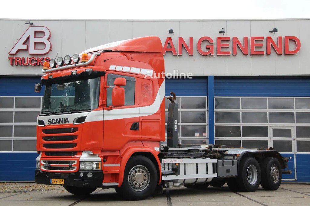 Scania R520 V8 - AUTOMATIC - Hook loader 25T - 600+600L - RETARDER - LE kamion rol kiper