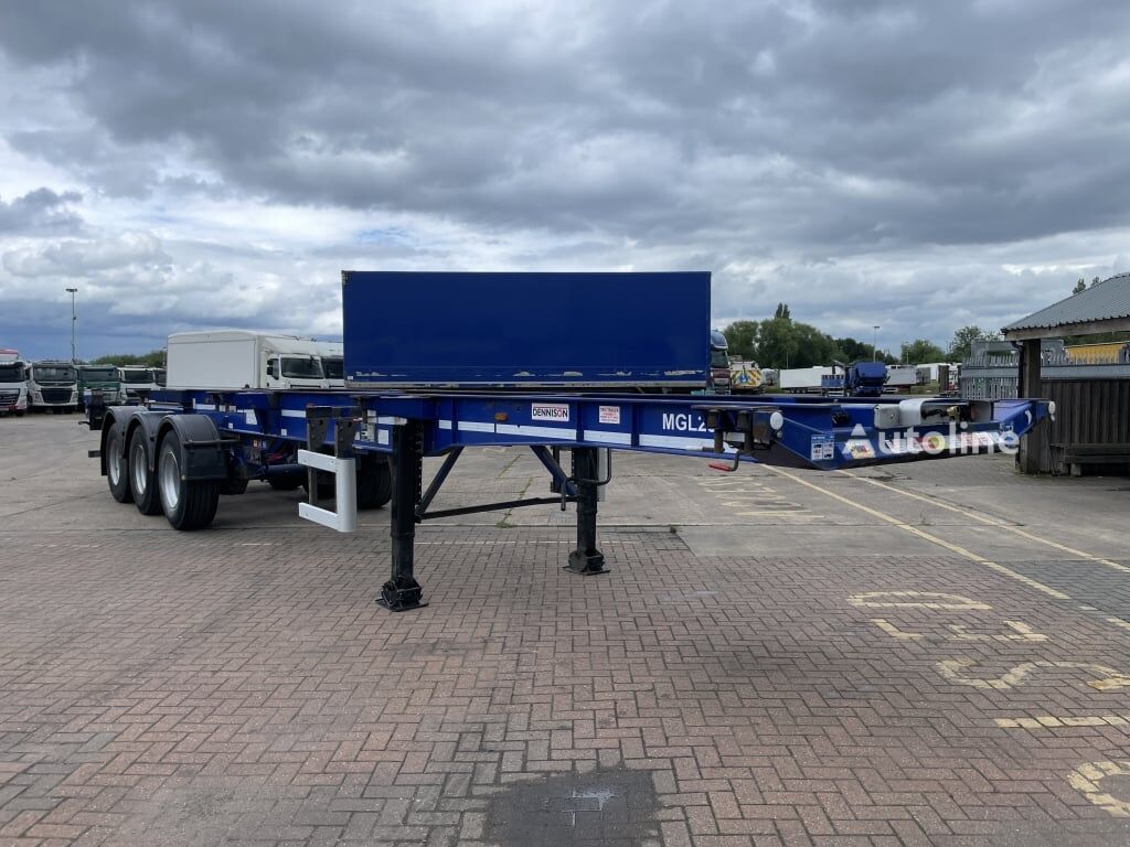 Dennison LOCK AND GO SLIDING SKELETAL TRAILER – C406290 poluprikolica za prevoz kontejnera