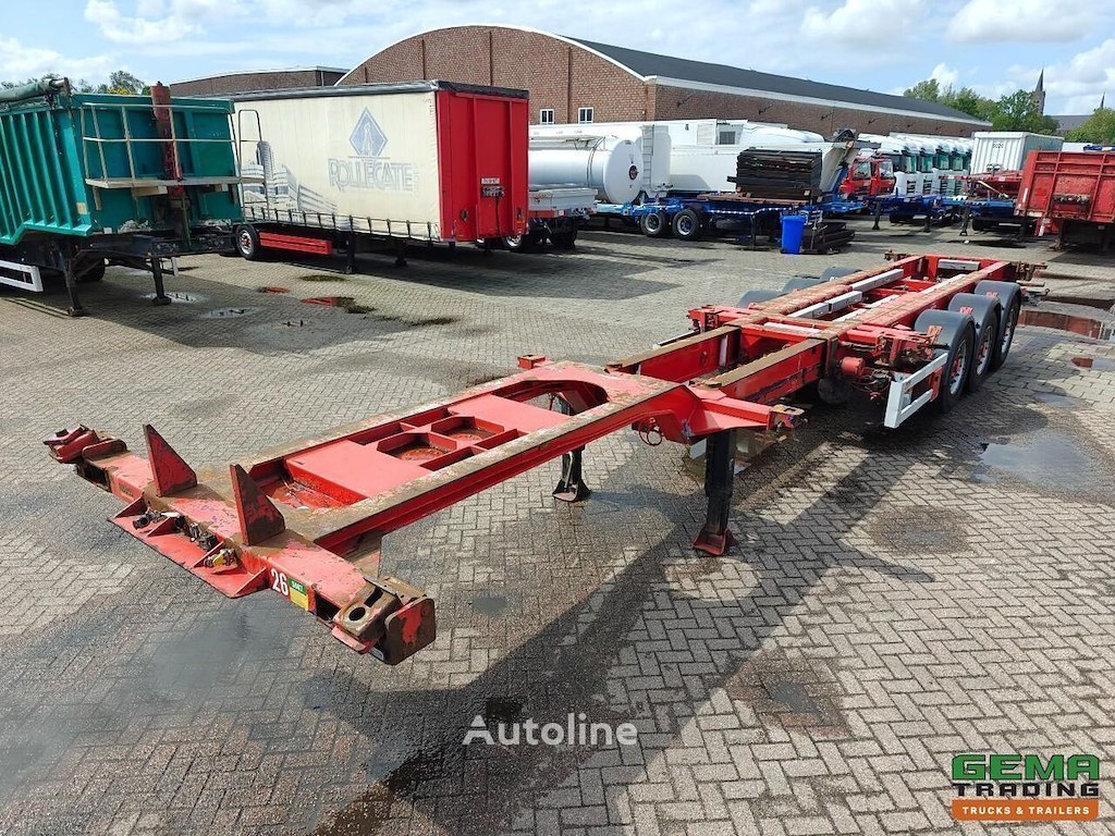 Renders Euro 800 Multi - 2x 20FT 1x30FT 1x40FT 1x45FT - Lift Axle - BPW poluprikolica za prevoz kontejnera