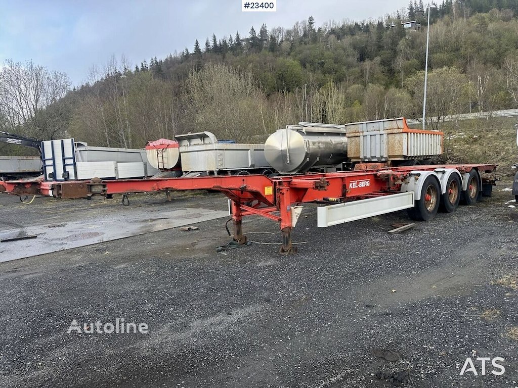 Kel-Berg C30F container henger – sprekk i ramma poluprikolica za prevoz kontejnera