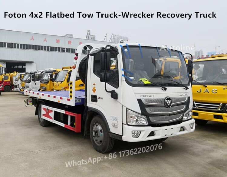 Novi Foton Foton 4x2 Flatbed Tow Truck/Wrecker Recovery Truck šlep auto