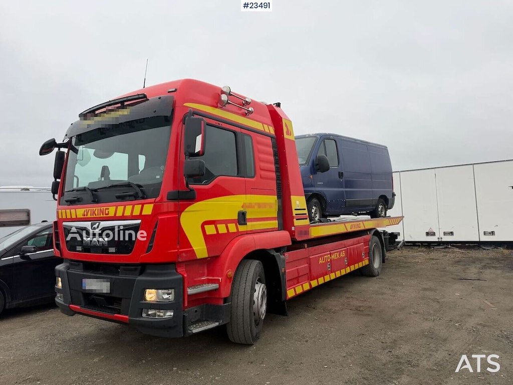 MAN TGM 4x2 bergingsbil m/ 6 seter, bergingsbom og Isoli påbygg šlep auto