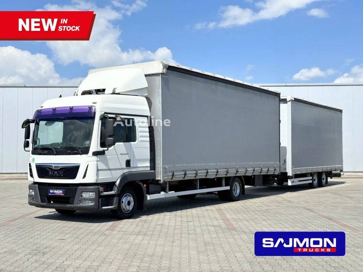 MAN TGL 12.250 kamion s ceradom + prikolica sa ceradom