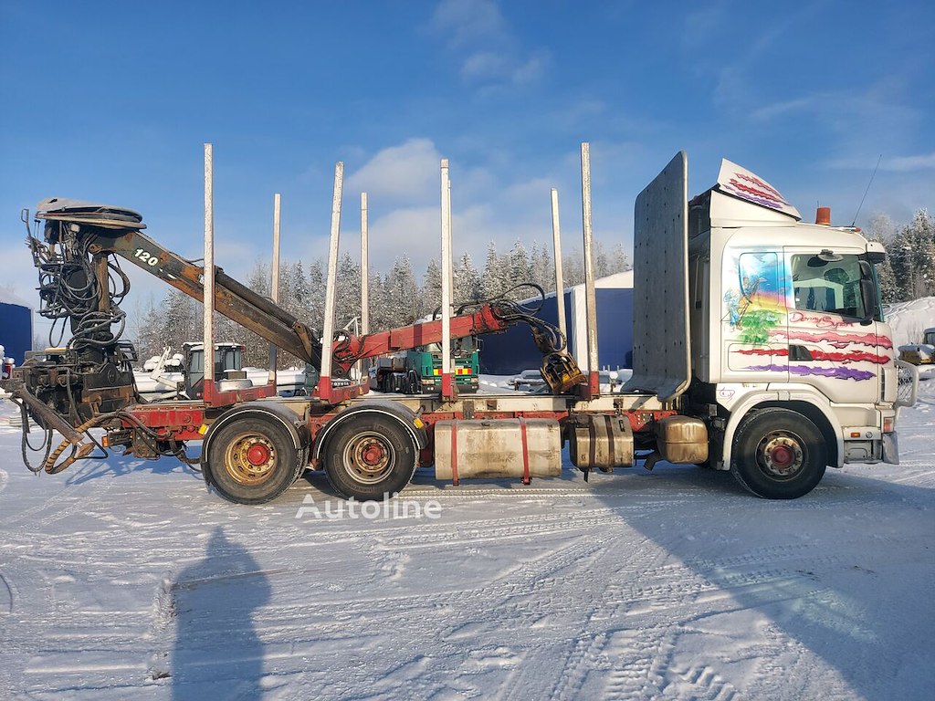 Scania 144 kamion za prevoz drva