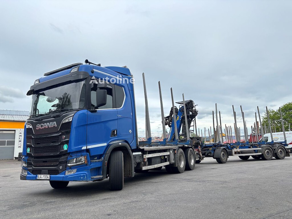 Scania R650 V8 kamion za prevoz drva