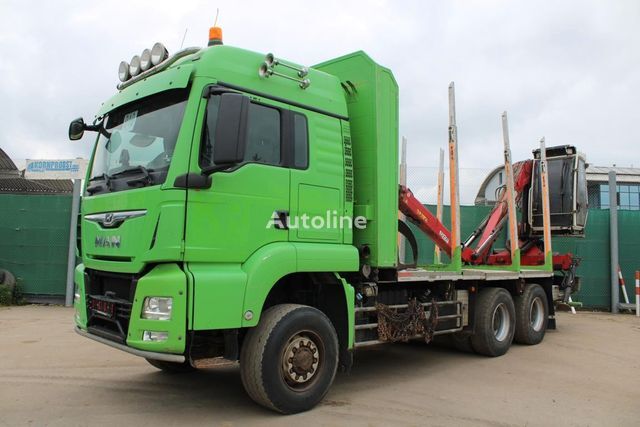 MAN TGX 33.500 6x6H BL HOLZ KRAN PENZ 12Z9.50 Nr 010 kamion za prevoz drva