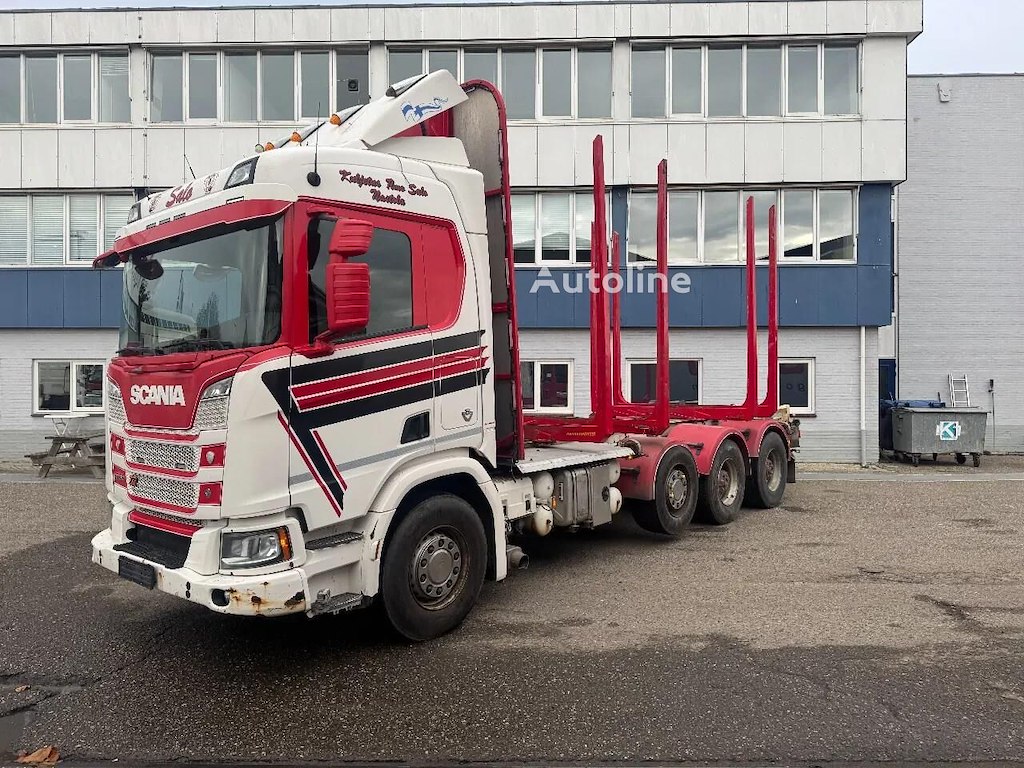 Scania R650 V8 NGS XT 8X4 EURO 6 FULL STEEL kamion za prevoz drva