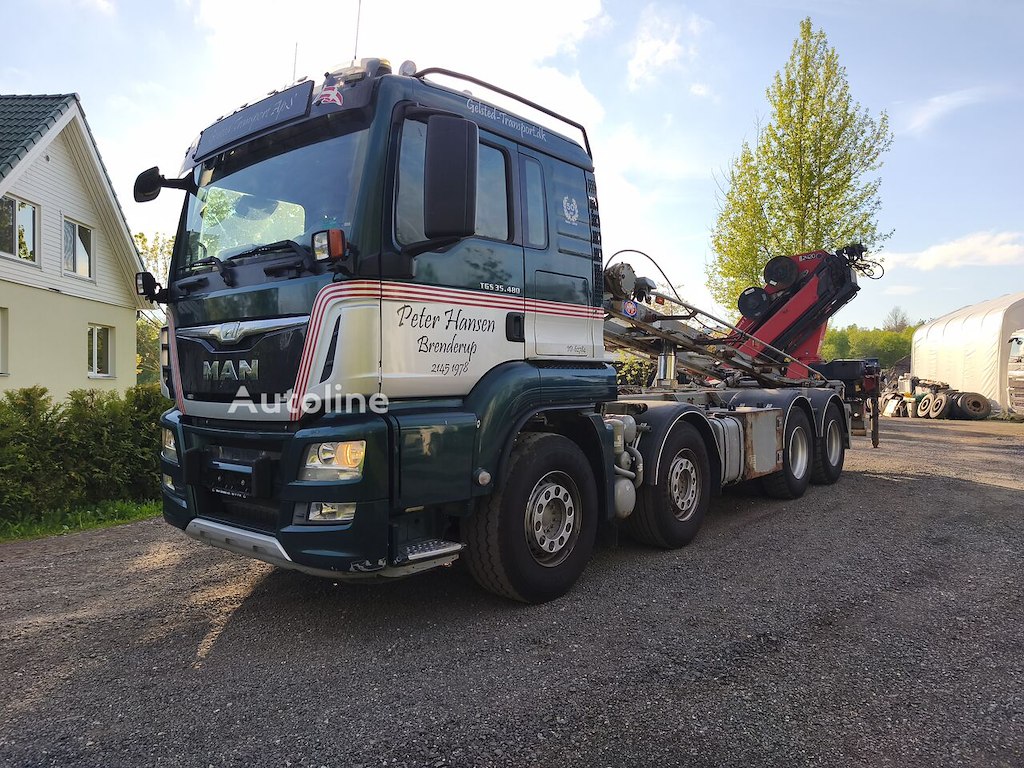 MAN TGS 35.480 kamion sa kukom za podizanje tereta