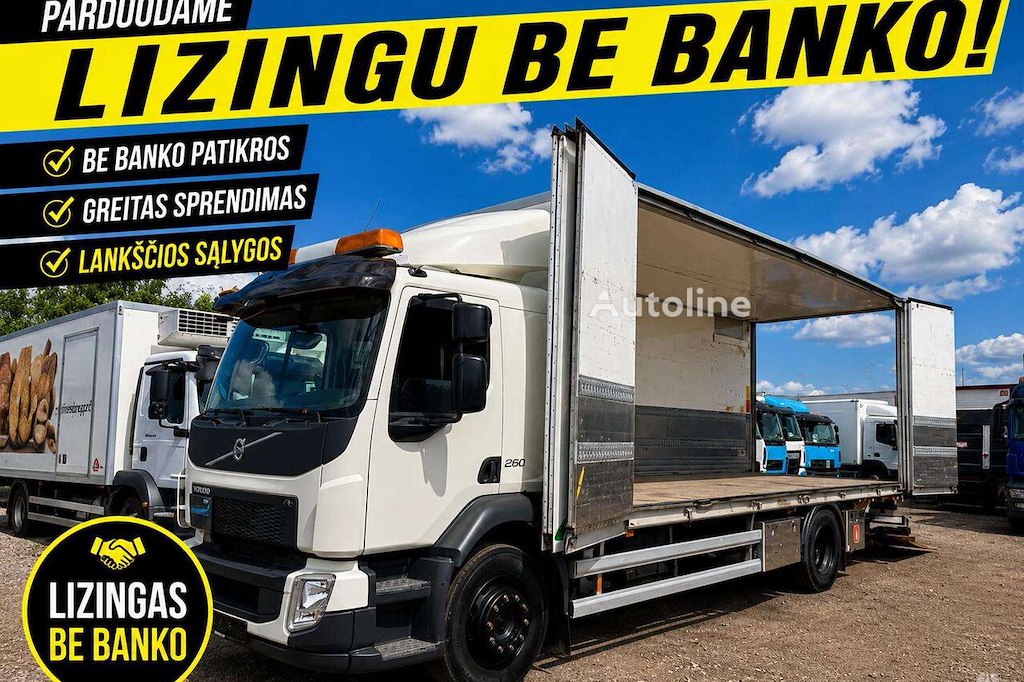 Volvo FL 280 18T atidaromu sonu ir liftu izotermni kamion