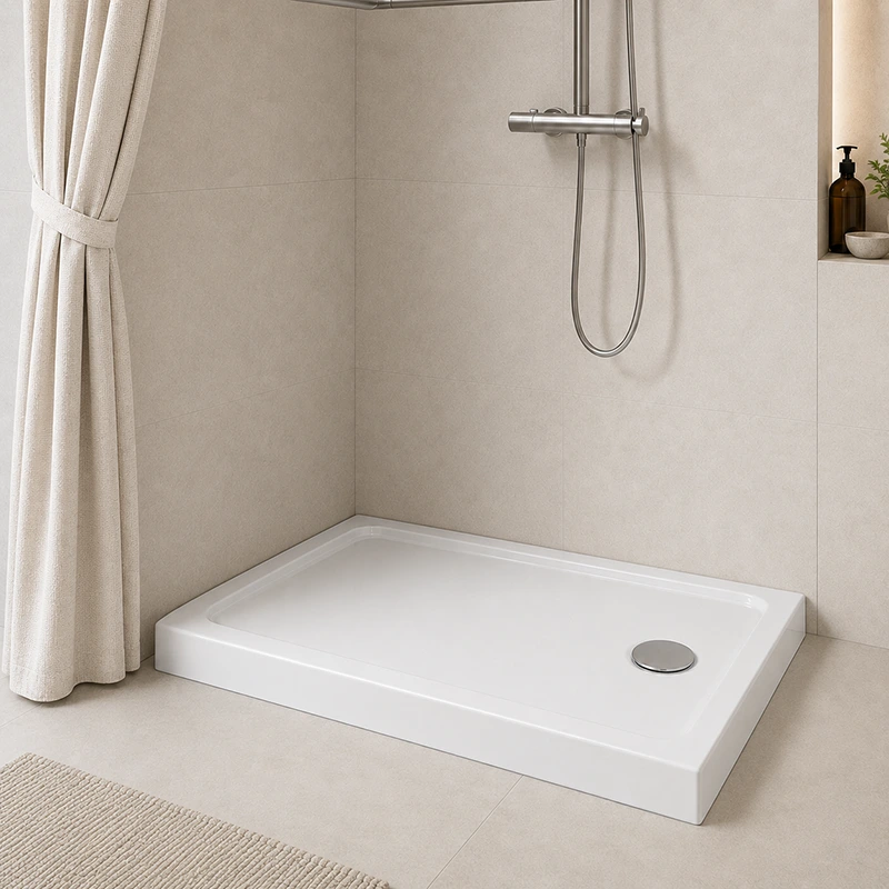 POLYAGRAM Alfa tuš kada 80×100 cm u kompletu (ALFA-100X80-KOM)