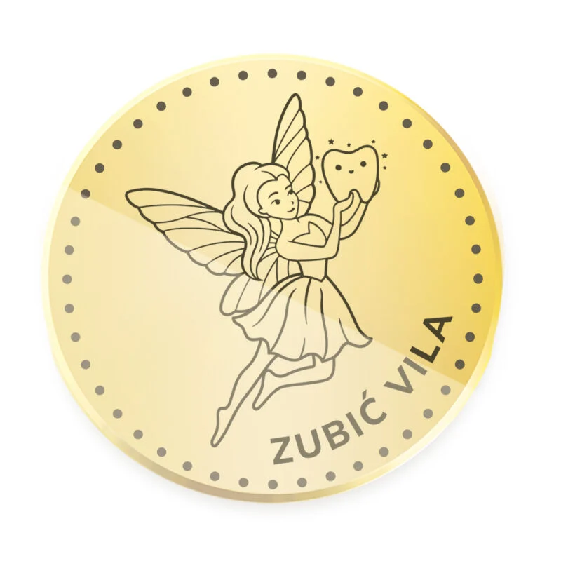 Zubić vila gravirani zlatnik