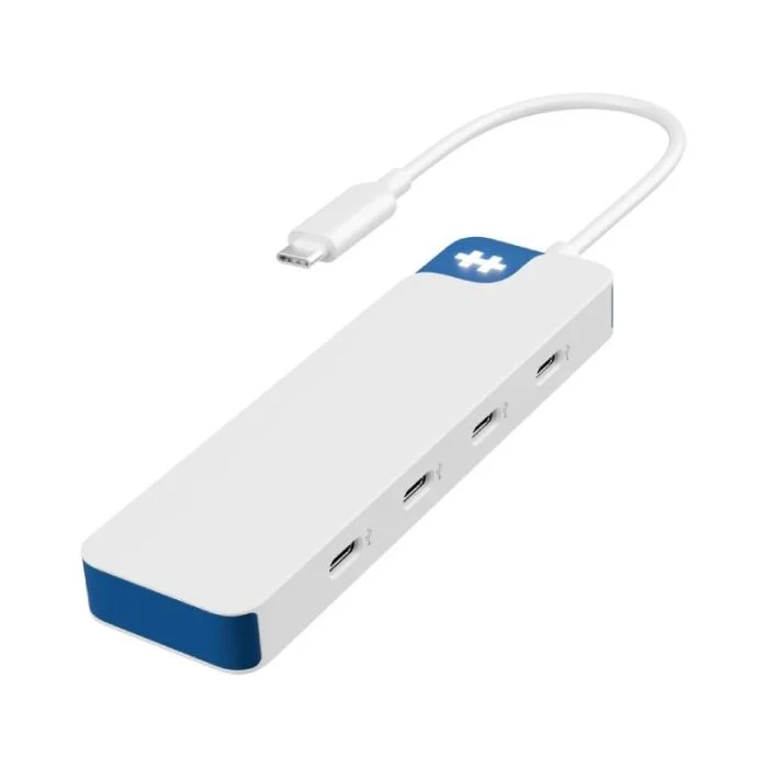 Targus HyperDrive Flex HD5201BUGL - 4-portni USB-C hub, 4× USB-C 3.1, plavo-beli