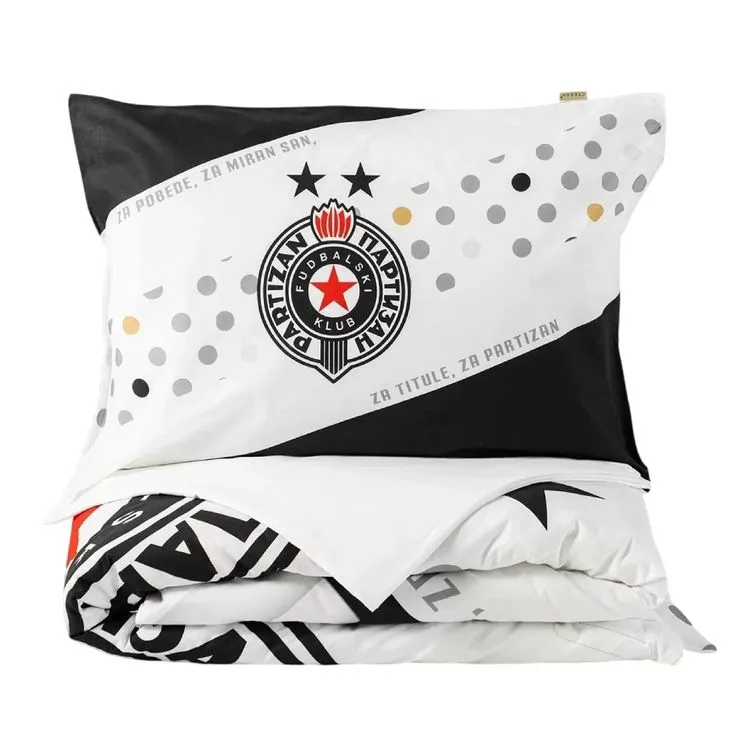 STEFAN 820-25 Partizan 140x200 - 820-25 Posteljina (navlake) za dečiji krevet 3u1