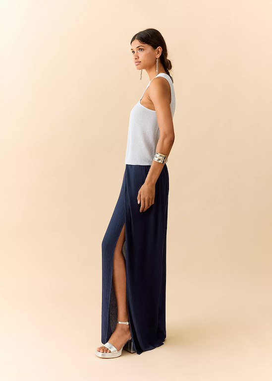 FLUID TROUSERS WITH SIDE OPENINGS