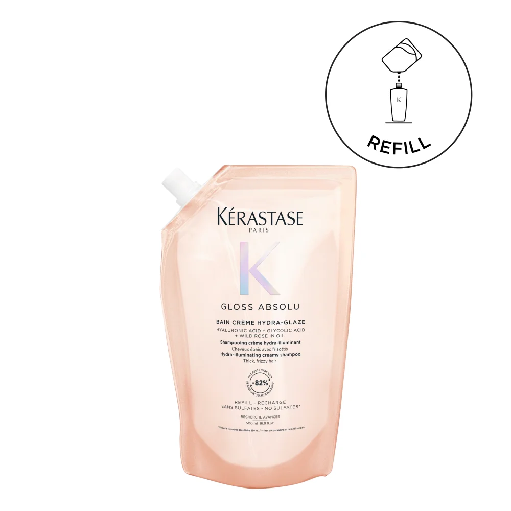Kérastase Gloss Absolu Bain Crème Hydra-Glaze Refill Shampoo 500 ml