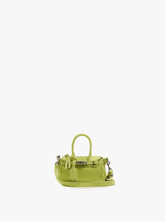 CROSSBODY BAG CANVAS WITH PENDANT