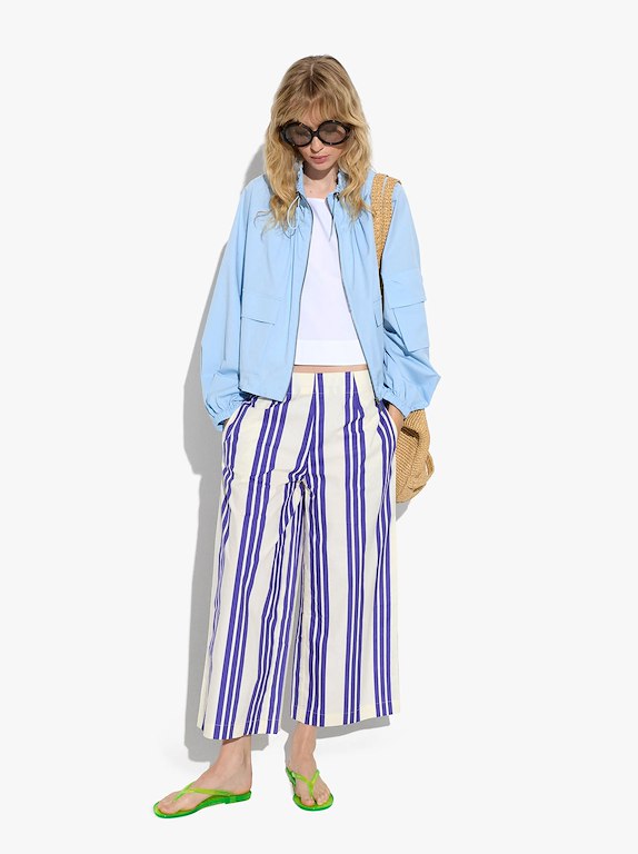 JACKET WITH POCKETS AND HIGH COLLAR