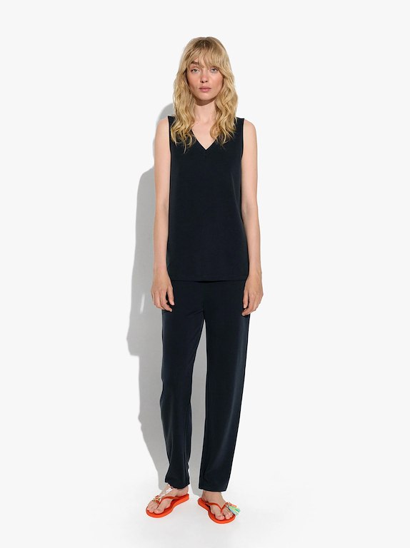 FLUID TROUSERS WITH ELASTIC WAIST