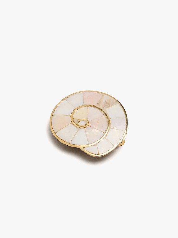 SPIRAL SNAIL CLIP WITH SHELLS
