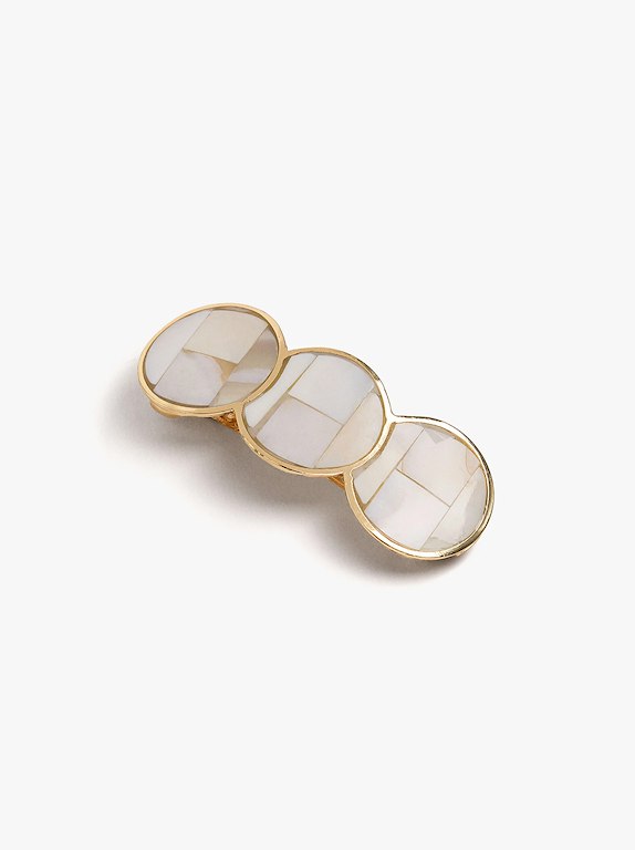 ROUND HAIR CLIPS WITH SHELLS