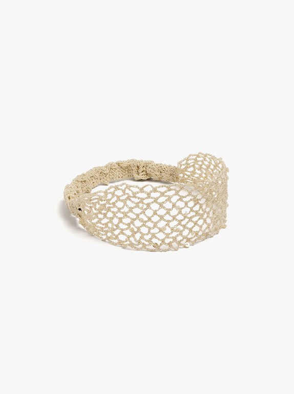 BRAIDED BANDANA WITH SHELLS