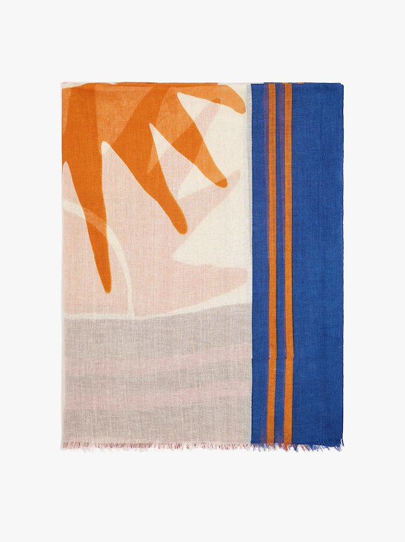 PRINTED SCARF WITH 100% COTTON