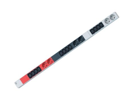BACHMANN PDU Basic Vertikalni 12xC13+ 6xšuko,16A,3ph, kabl 3m