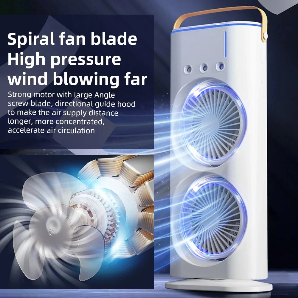 Dupli ventilator sa magla sistemom