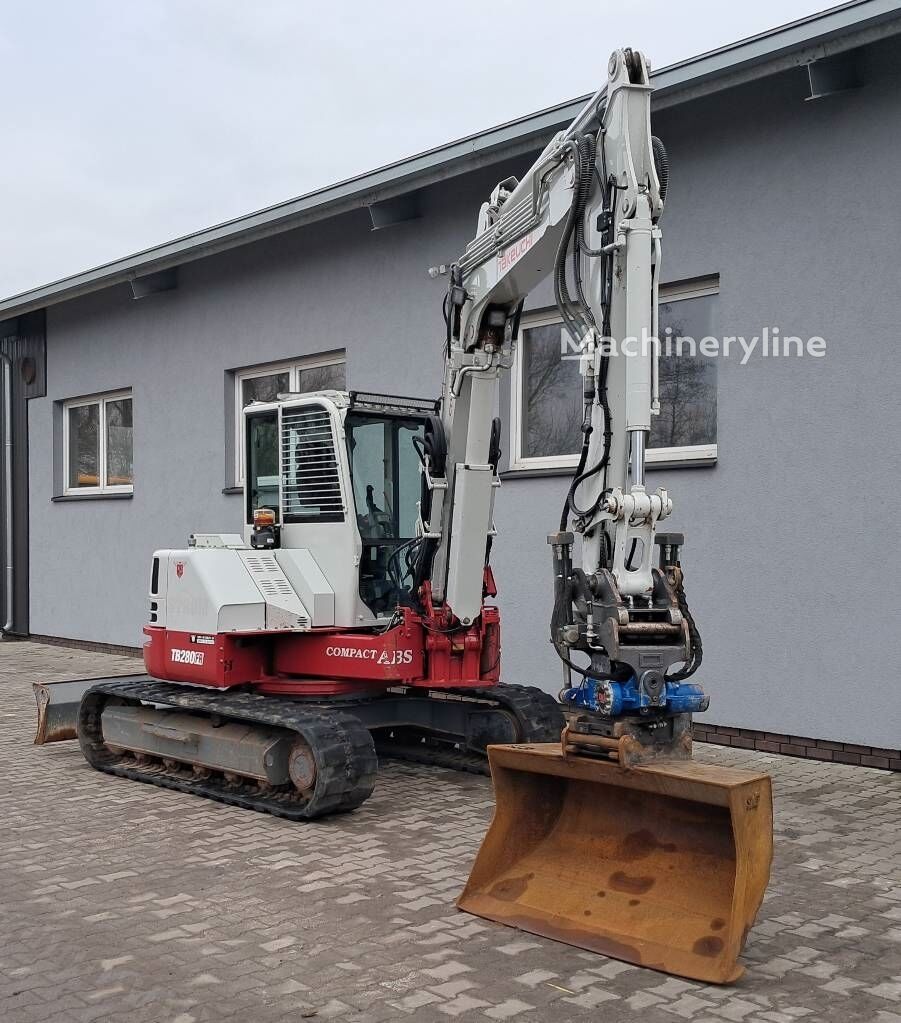 Takeuchi TB 280 FR 2019r 2328h Rototilt SMP Lemiesz mini bager