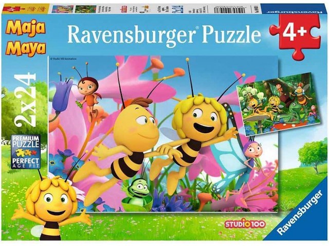Puzzle za decu 2x24 dela Pčelica Maja Ravensburger 09093