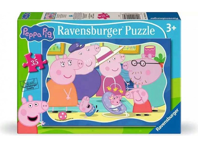 Puzzle za decu 35 delova Pepa Prase i beba Ravensburger 12004185