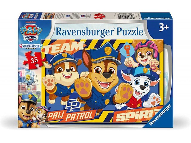 Puzzle za decu 35 delova Šape Patrolnih šapa Ravensburger 12004289
