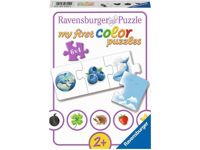 Moje prve Puzzle slagalice 6x4 dela Učimo boje Ravensburger 03150