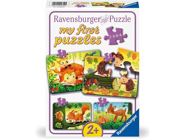 Moje prve Puzzle slagalice 4u1 Porodice divljih životinja Ravensburger 12000854