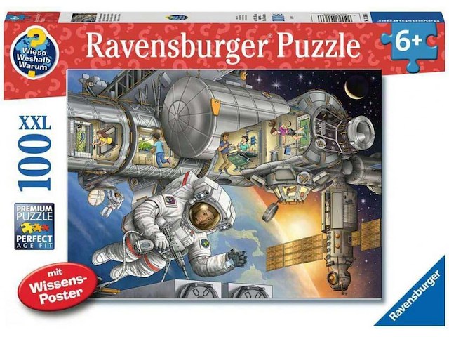 Puzzle za decu 100XXL delova Na svemirskoj stanici Ravensburger 13366