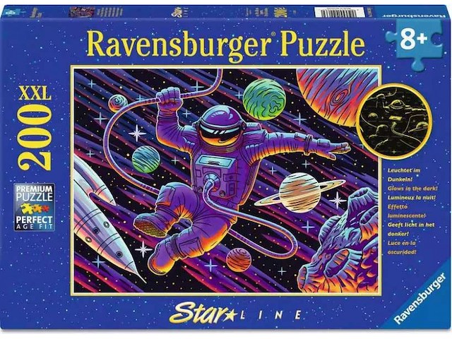 Puzzle koja svetli u mraku 200XXL delova U svemiru Ravensburger 12004266