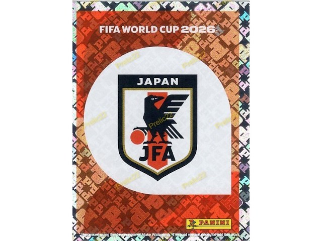 FIFA WORLD CUP 2026 broj JPN01 JPN1 (čitaj opis)
