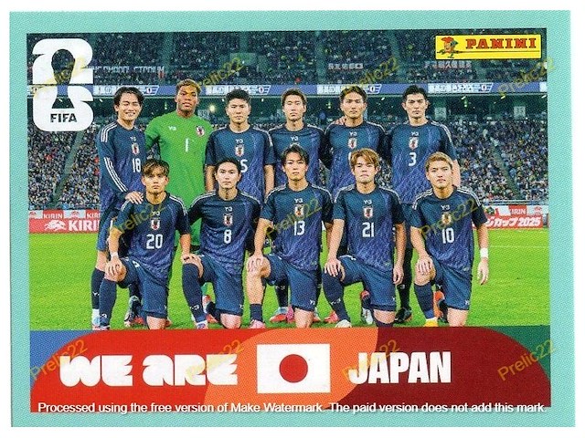 FIFA WORLD CUP 2026 broj JPN13 (čitaj opis)