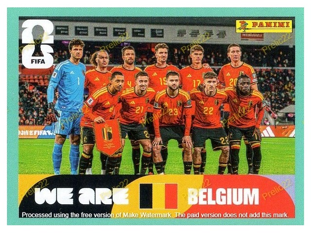 FIFA WORLD CUP 2026 broj BEL13 (čitaj opis)