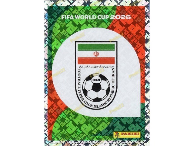 FIFA WORLD CUP 2026 broj IRN01 IRN1 (čitaj opis)