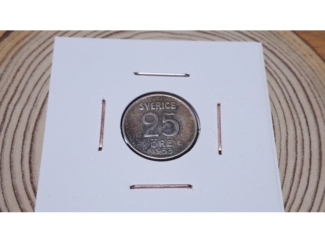 ŠVEDSKA 25 ORE 1953 GODINA SREBRO