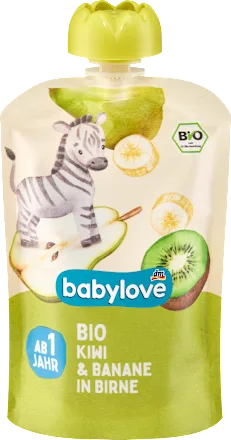 babylove
Voćni užitak - kivi i banana u krušci, od 1. godine, 100 g
Dodatak ishrani