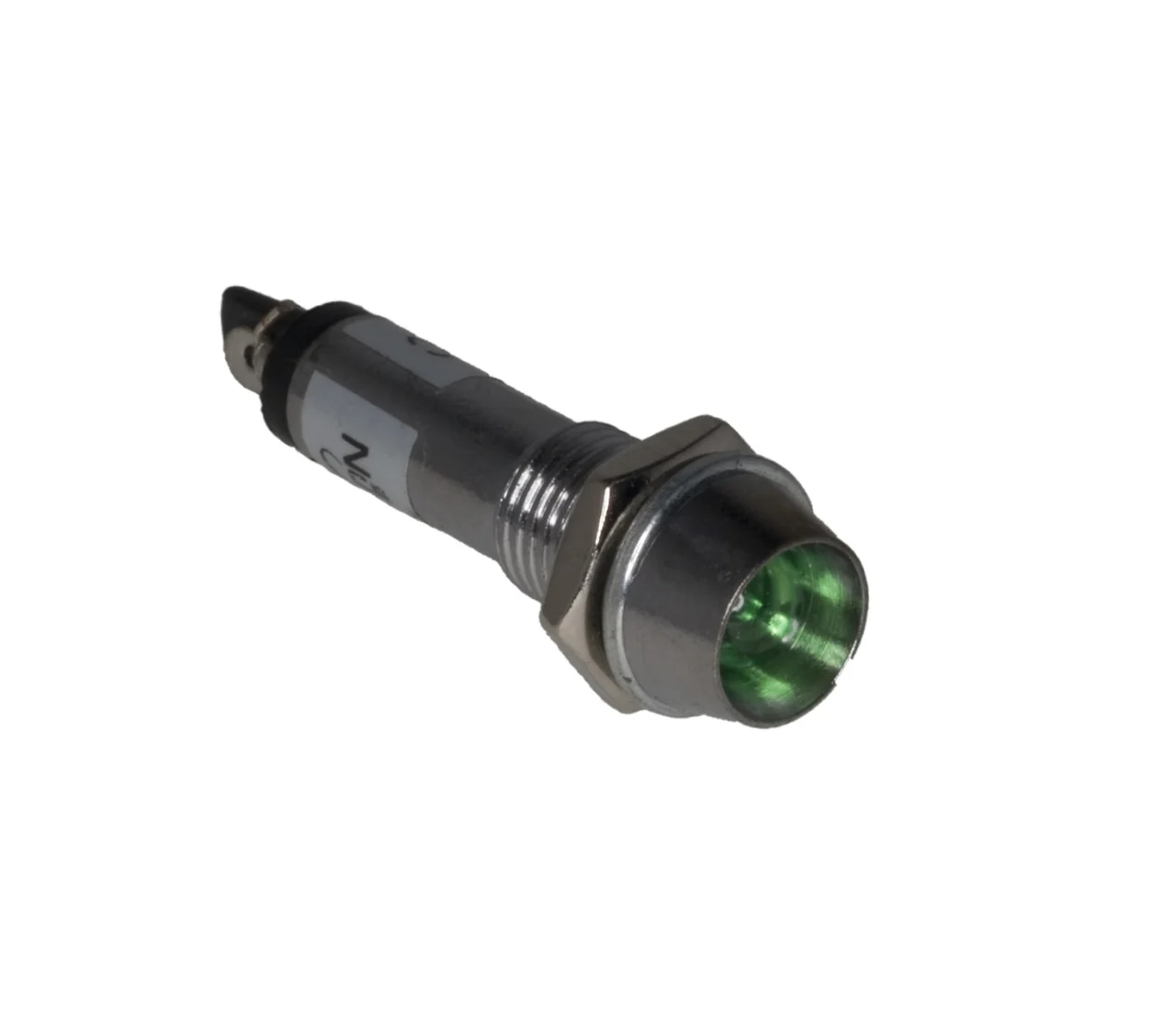 Signalna LED Lampica ADP8-1 12VDC Zelena Metalna 8mm