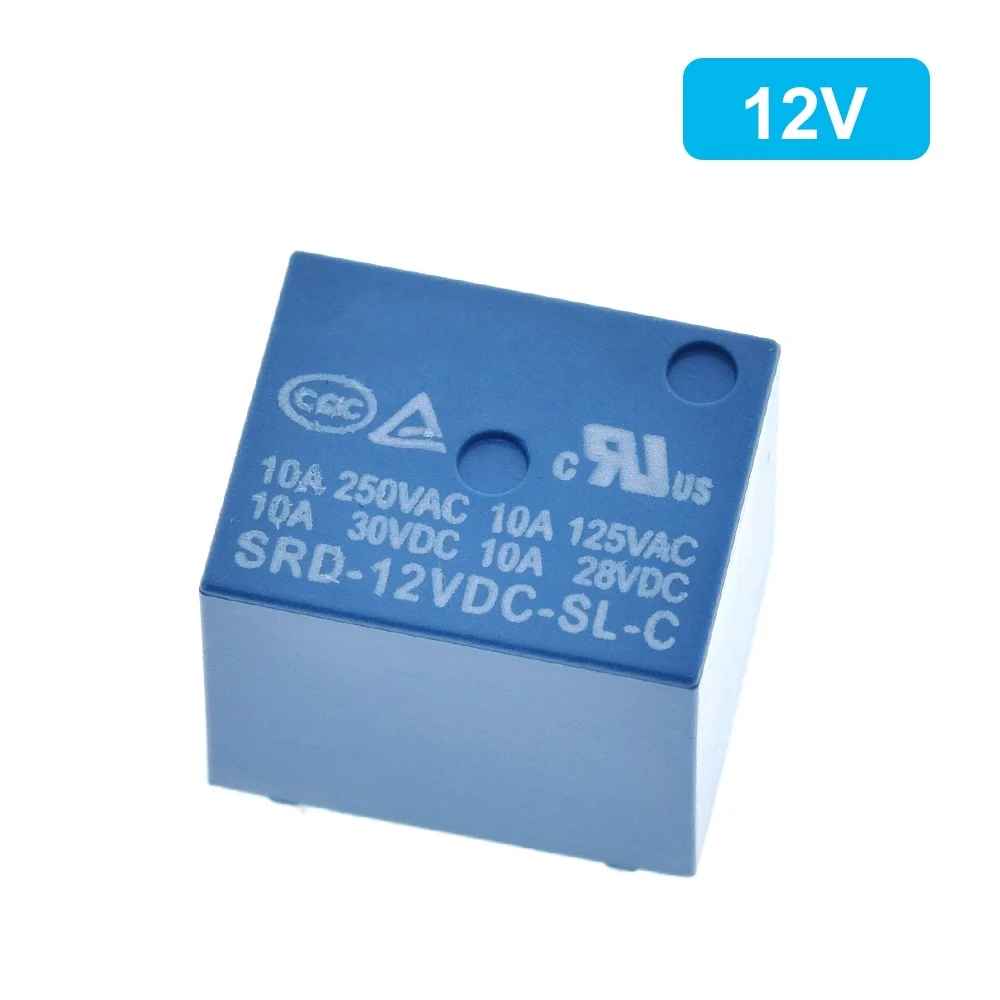 Elektromagnetni Relej Songle SRD-12VDC-SL-C 12V 10A 250VAC SPDT 5-pin