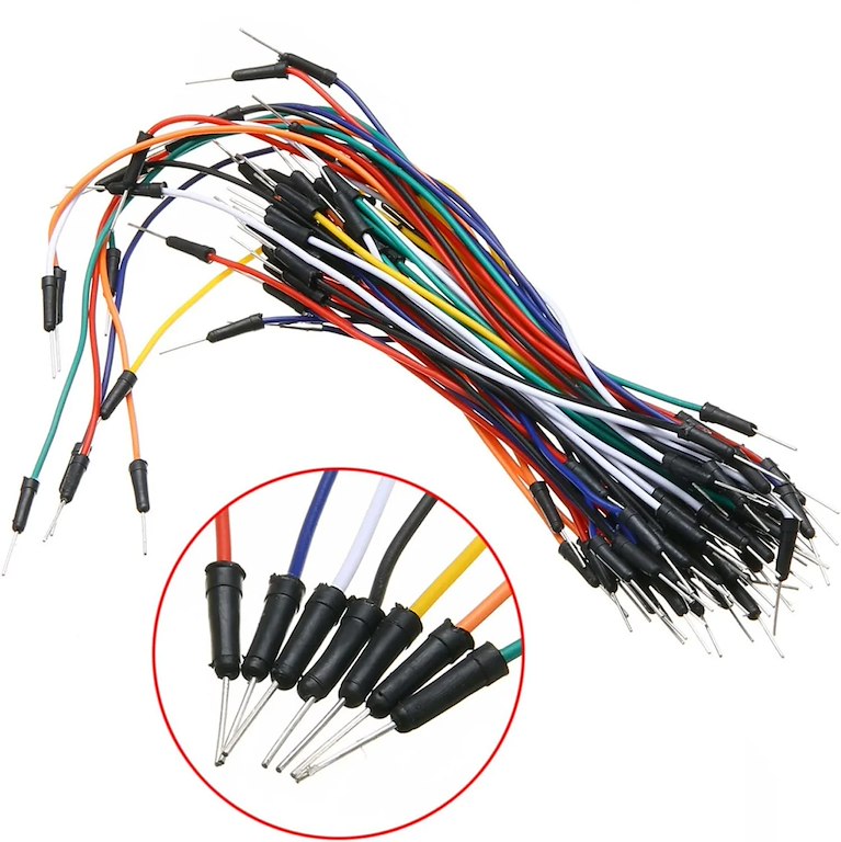 Arduino Džamper Kablovi Muško-Muški - Kablovi za Protobord / Probnu Ploču (Komplet 65 komada)