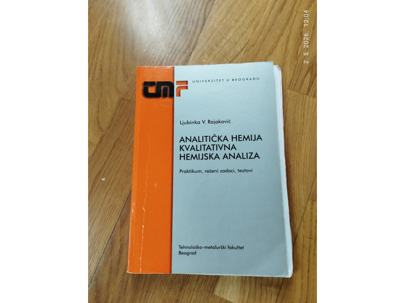 Analitička hemija - Kvalitativna hemijska analiza: