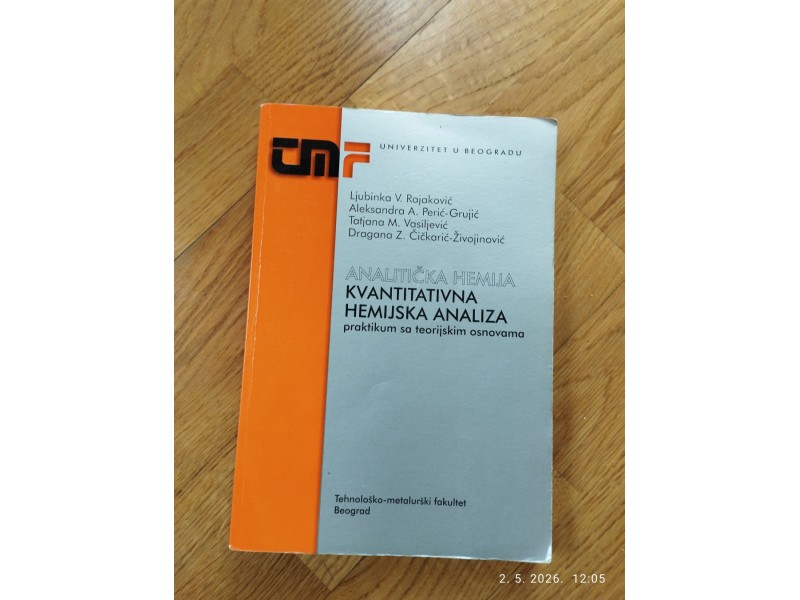 Analitička hemija: kvantitativna hemijska analiza
